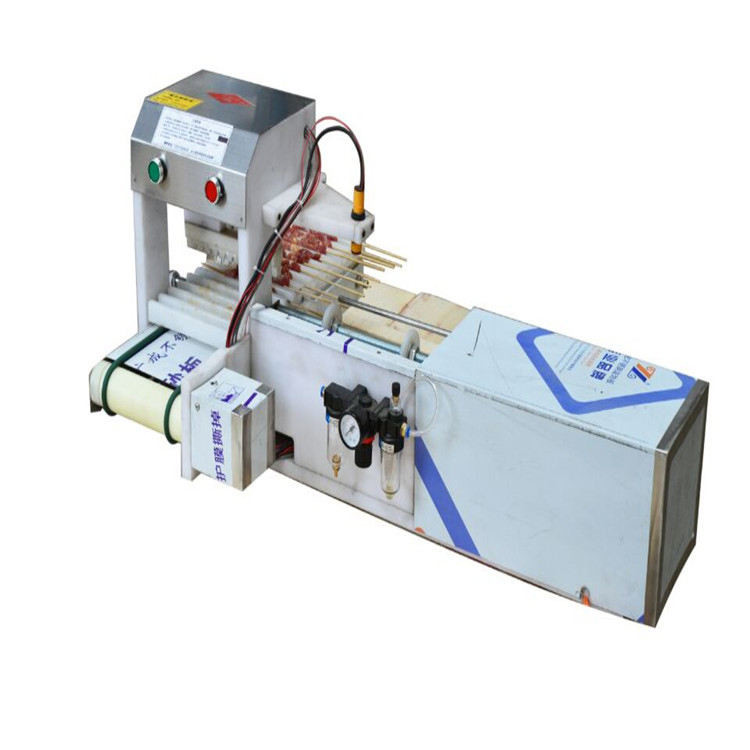 220v Meat Stringing Machine for 35 KG Chicken Meat Satay Kebab Skewers ...