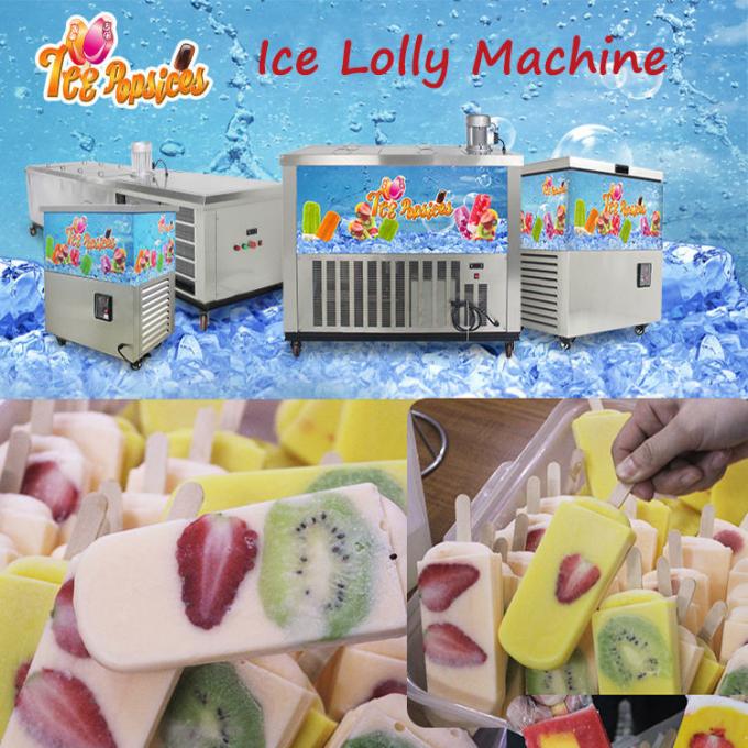 Lolly Popsicle Snack Food Machinery 220V Ice Cream Stick Machine